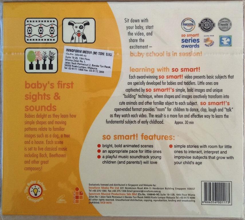 So Smart Series - Sights & Sound VCD For Baby 3-36 Months, Hobbies ...