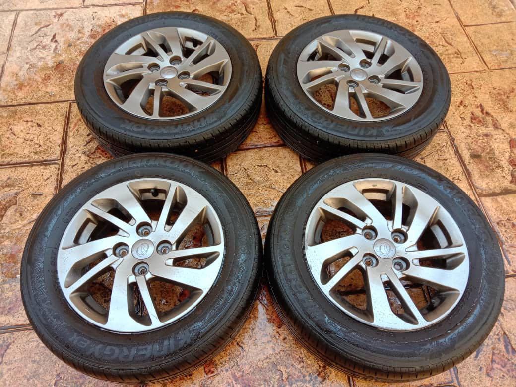 Sport Rim Myvi Icon 14 inci siap tayar, Auto Accessories on Carousell