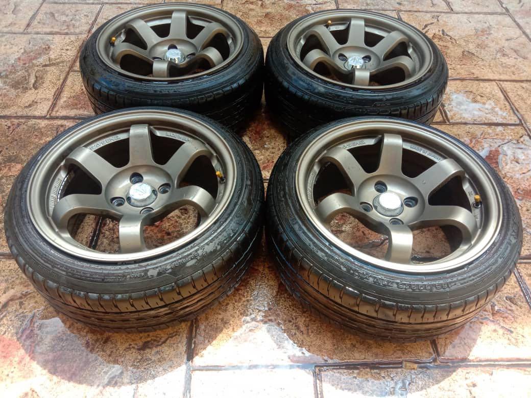 Sport Rim TE37 15x8jj pcd100, Auto Accessories on Carousell
