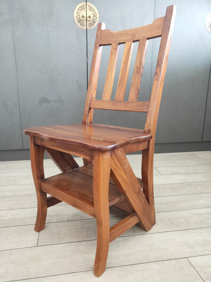 Teck wood folding Chair, Furniture & Home Living, Furniture, Chairs on ...