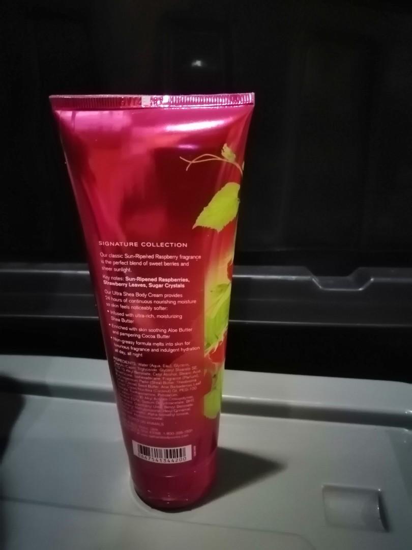 Bath And Body Works Sun Ripened Raspberry Cream Beauty And Personal Care
