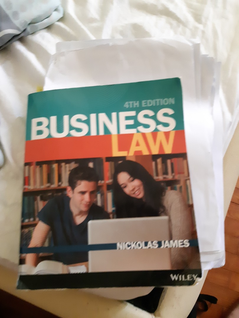 RMIT commercial law textbook Nickolas James + cheat sheet, Hobbies ...