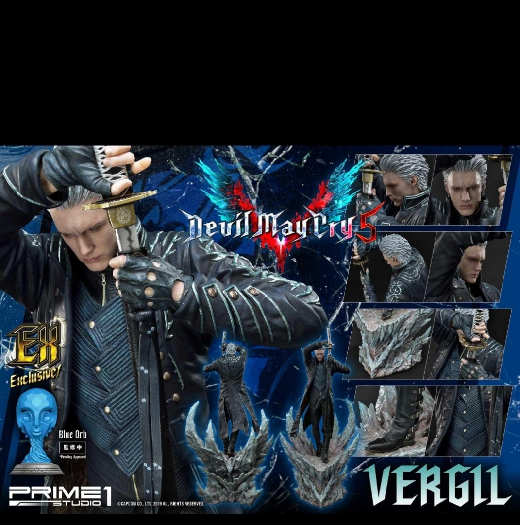 EXCLUSIVE Prime 1 Studio Devil May Cry V 1/4 SCALE Vergil UPMDMCV-03EX, Hobbies & Toys, Toys ...