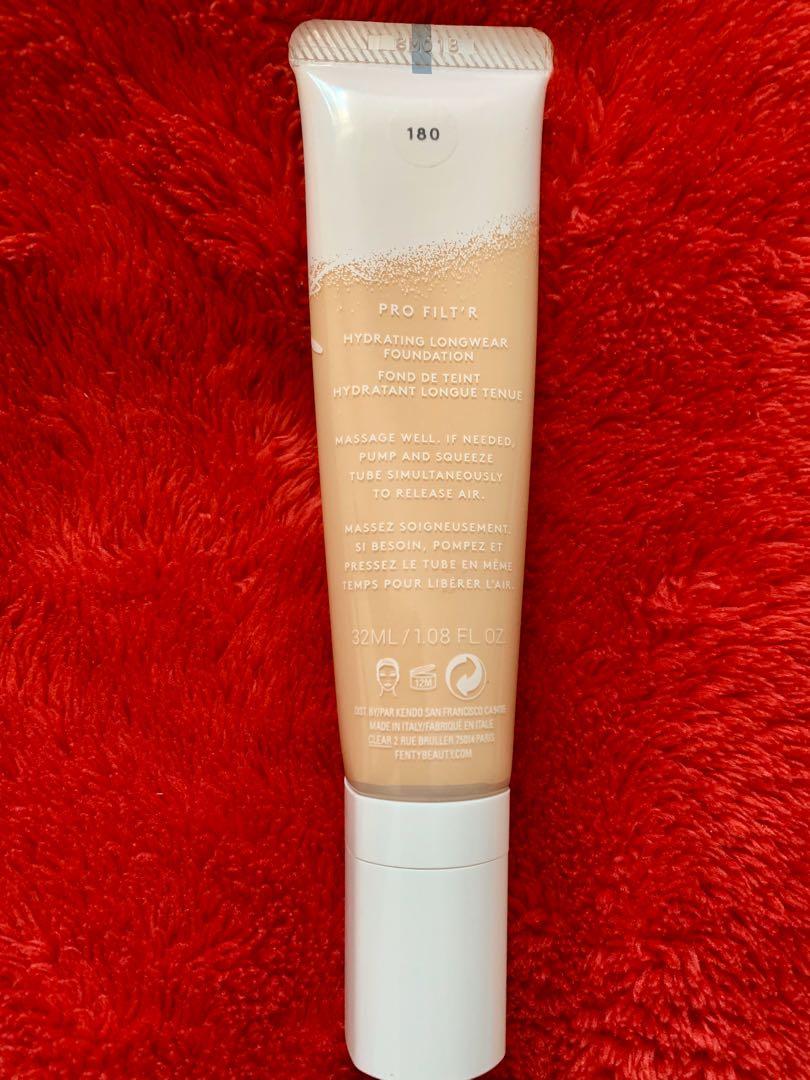 Fenty Beauty Pro Filt’r Hydrating Longwear Foundation 180, Beauty ...
