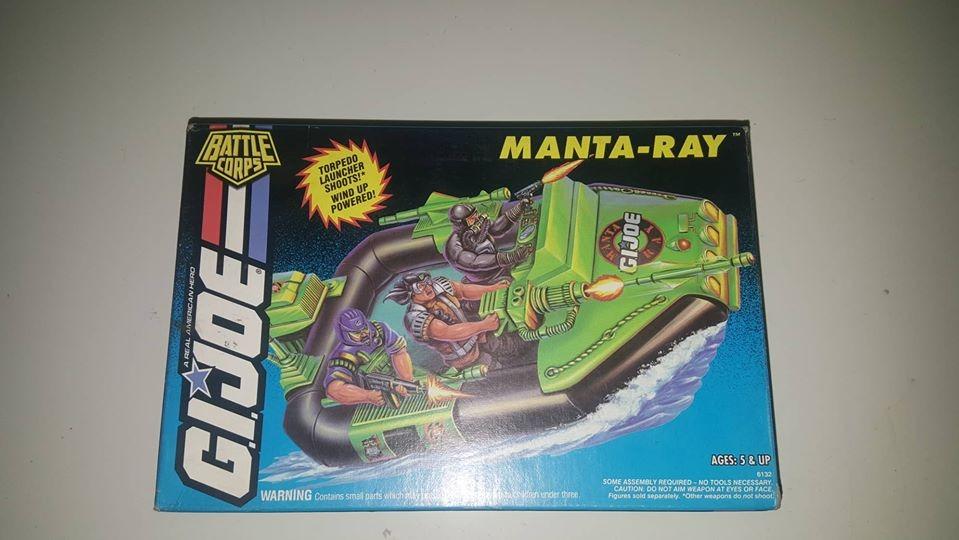 Gi Joe VINTAGE 1994 Battle Corps. MANTA-RAY Torpedo Launcher Shoots ...