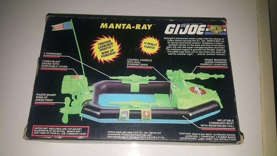 Gi Joe VINTAGE 1994 Battle Corps. MANTA-RAY Torpedo Launcher Shoots ...