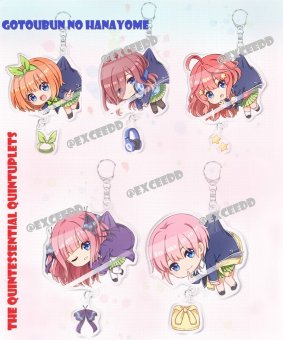 Gotoubun No Hanayome/ The Quintessential Quintuplets Anime Characters ...