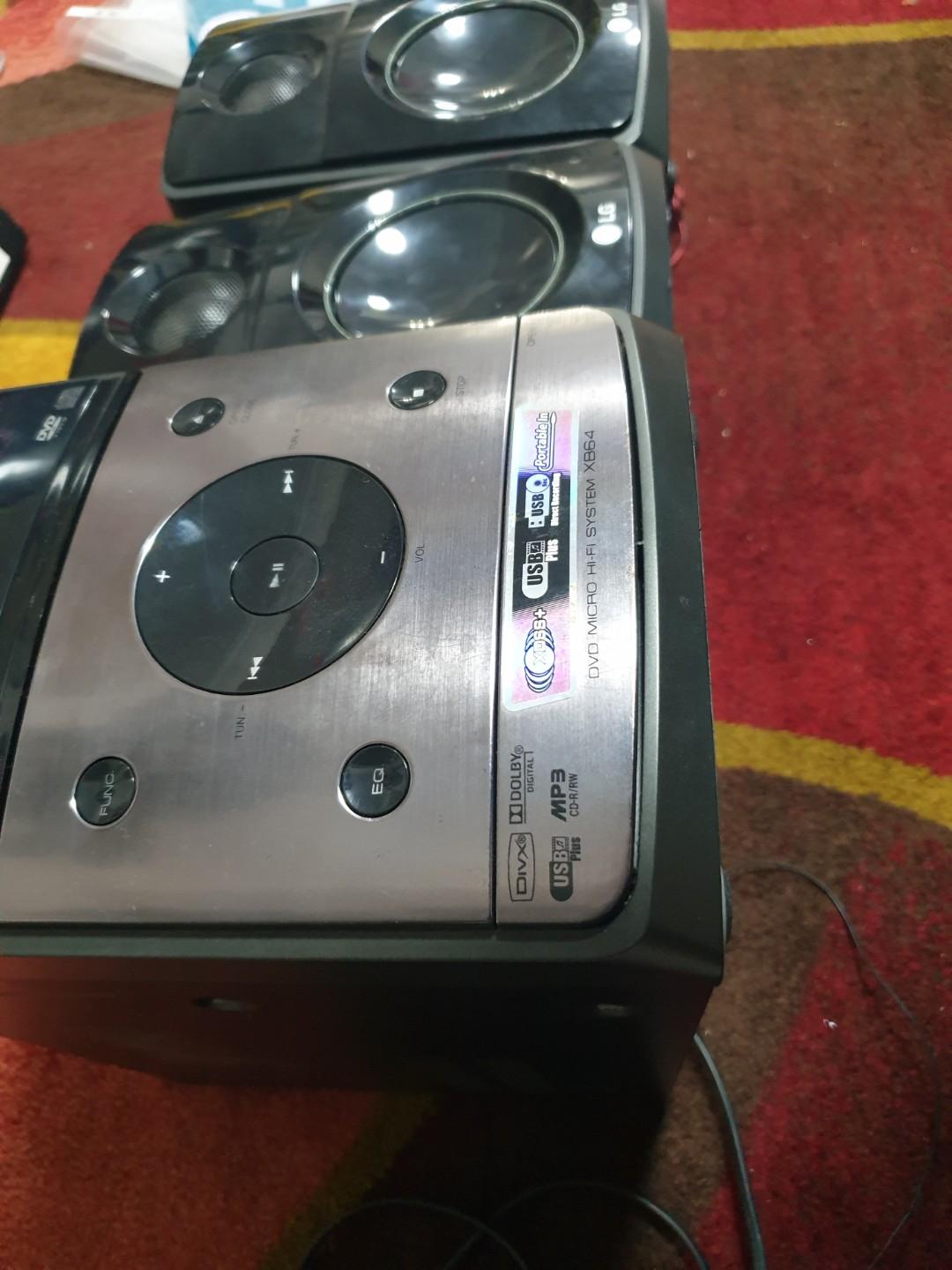 LG DVD Micro HiFi System XB64 + Speakers, Audio, Soundbars, Speakers ...