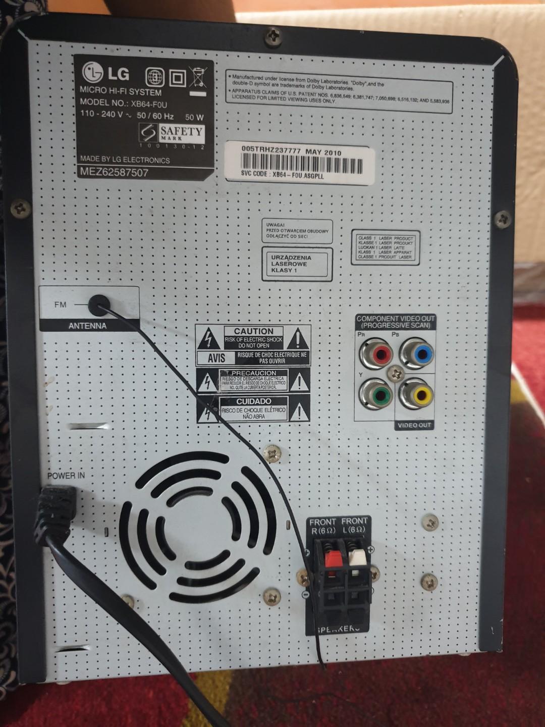 LG DVD Micro HiFi System XB64 + Speakers, Audio, Soundbars, Speakers ...