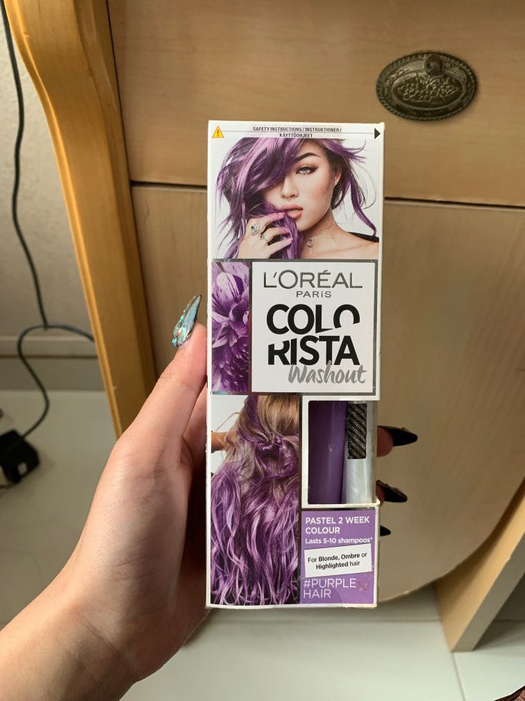 Loreal Paris Colorista Washout Purple, Beauty & Personal Care, Hair on ...
