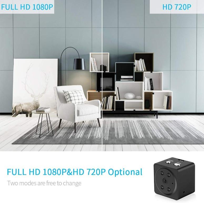 Mini Spy Camera Wireless Hidden Camera HD Portable No WiFi Needed Cube ...