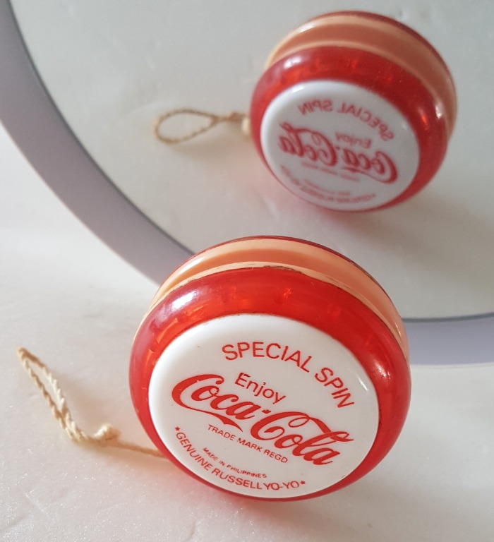 Vintage Coca Cola Souvenir, Oldie yo-yo, Genuine Russell Yo-Yo, a ...