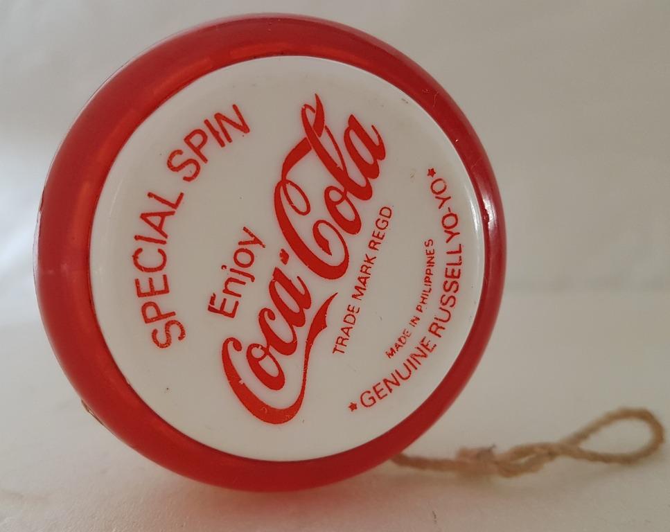 Vintage Coca Cola Souvenir, Oldie yo-yo, Genuine Russell Yo-Yo, a ...