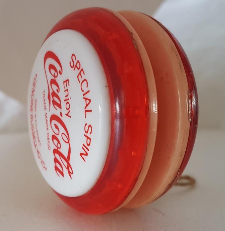 Vintage Coca Cola Souvenir, Oldie yo-yo, Genuine Russell Yo-Yo, a ...