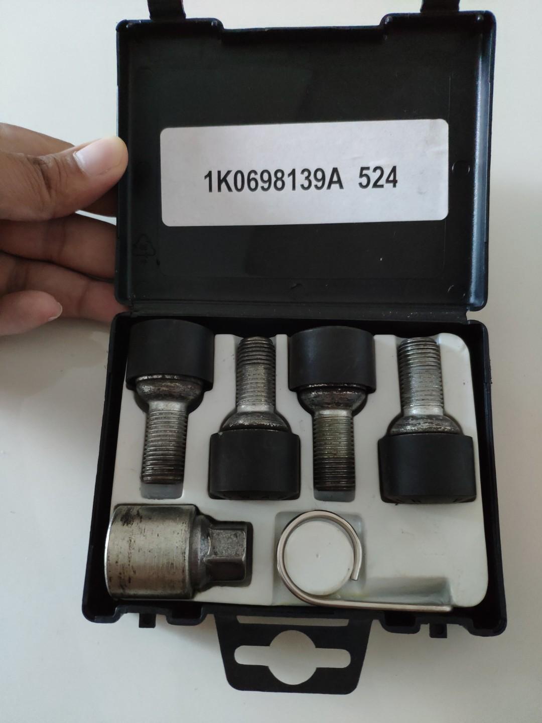 Original VW anti-theft wheel bolt, Car Accessories, Tyres & Rims on ...