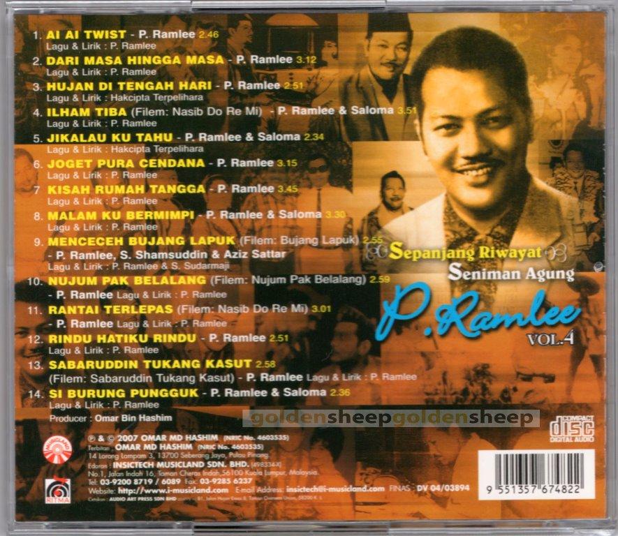 P. RAMLEE (P RAMLEE) - Sepanjang Riwayat Seniman Agung Vol.4 2007 ...