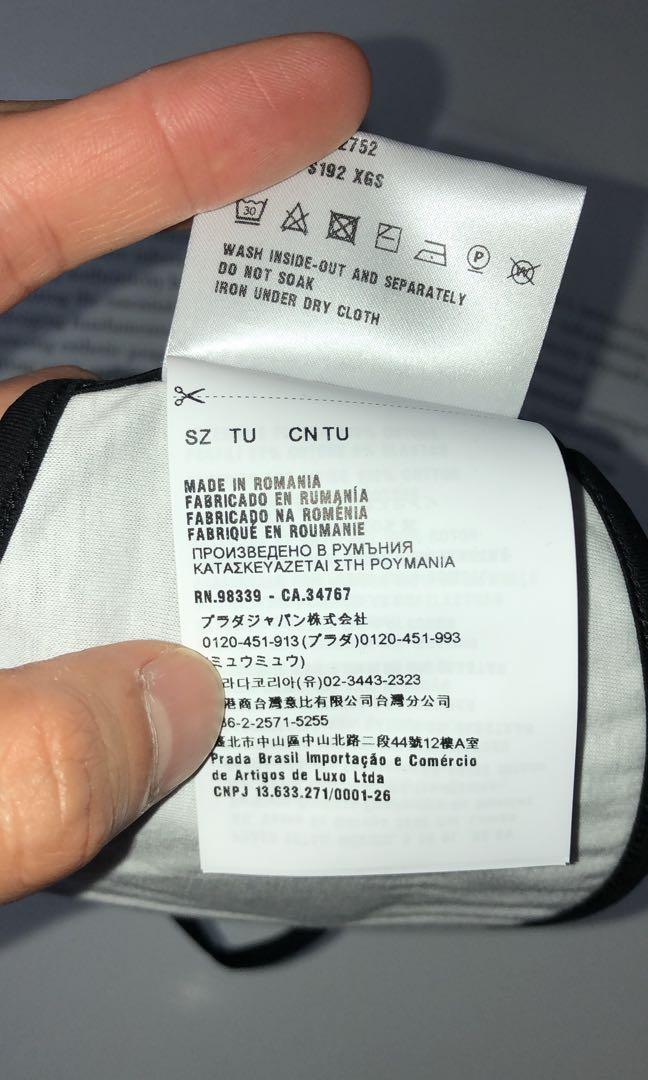 Prada Face Mask, not N95, Luxury, Accessories, Others on Carousell