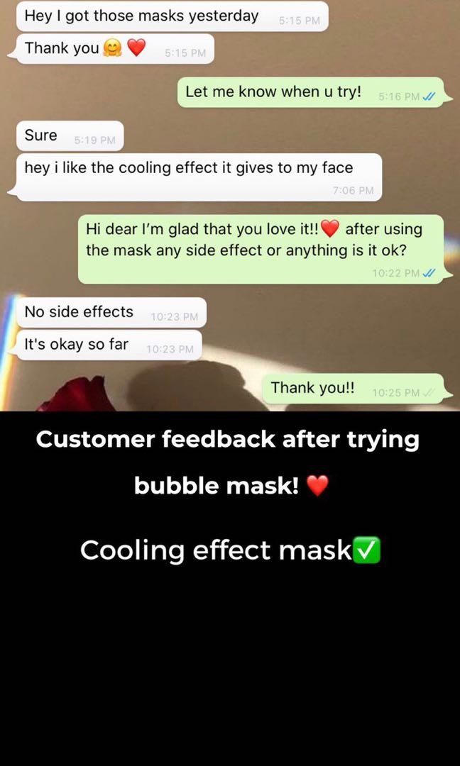 SAMANLI BUBBLE MASK, Beauty & Personal Care, Face, Face Care on Carousell
