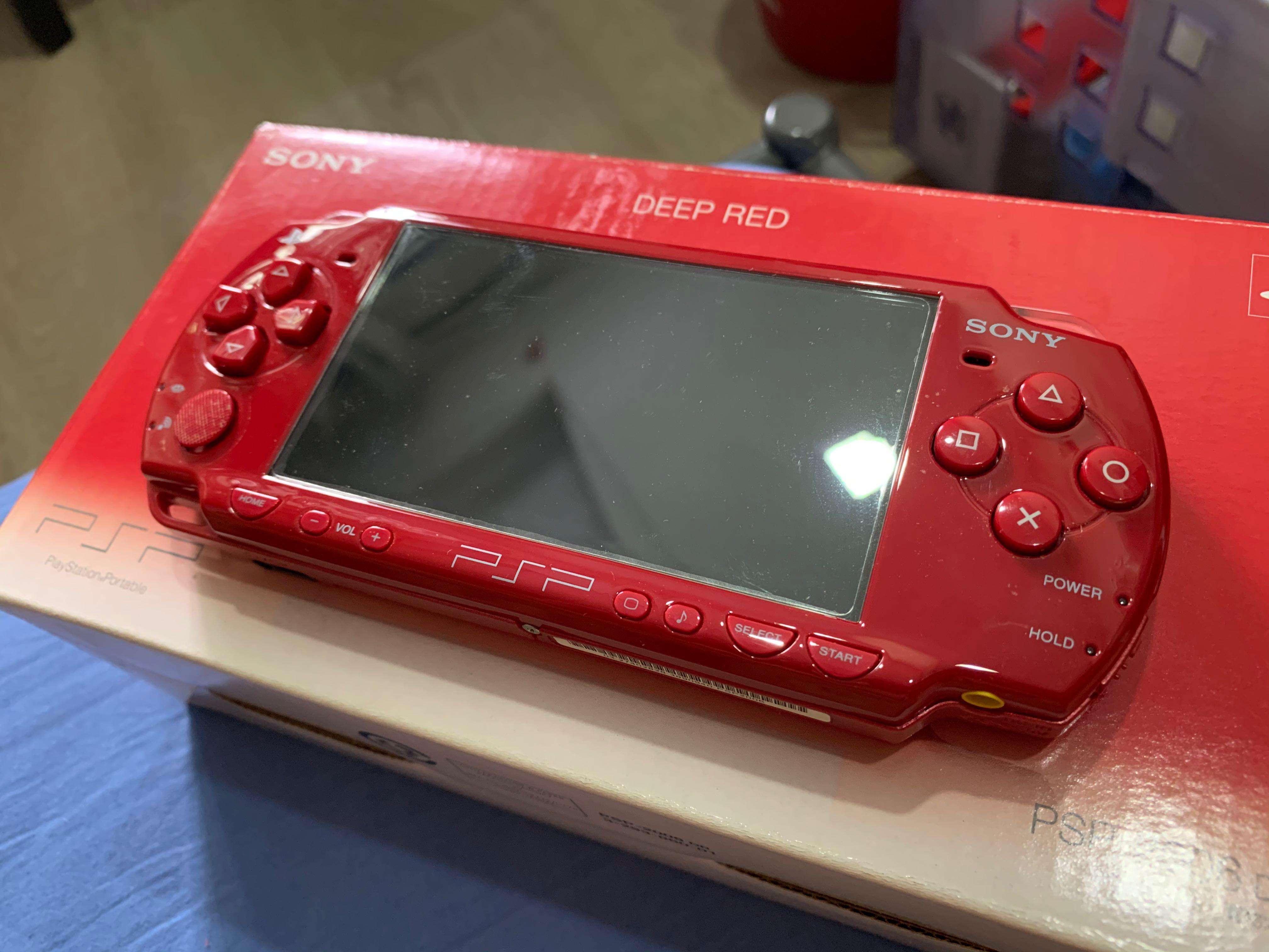 Sony PSP RED, Video Gaming, Video Game Consoles, PlayStation on Carousell