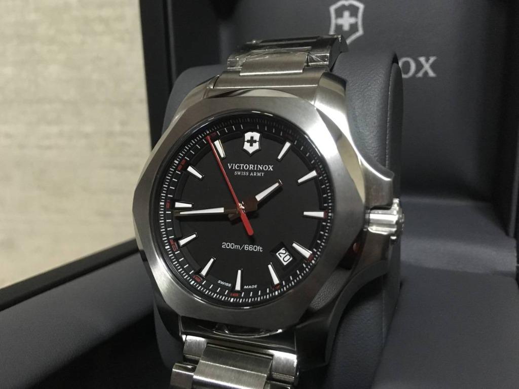 Preorder - Victorinox INOX Men's Watch Black dial with stainless steel ...