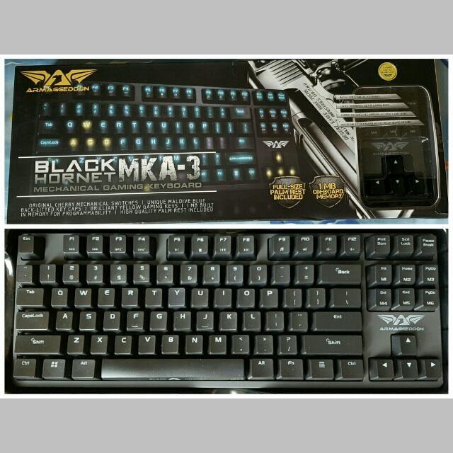 Black Hornet MKA-3 Gaming Mechanical Keyboard Armageddon, Computers ...