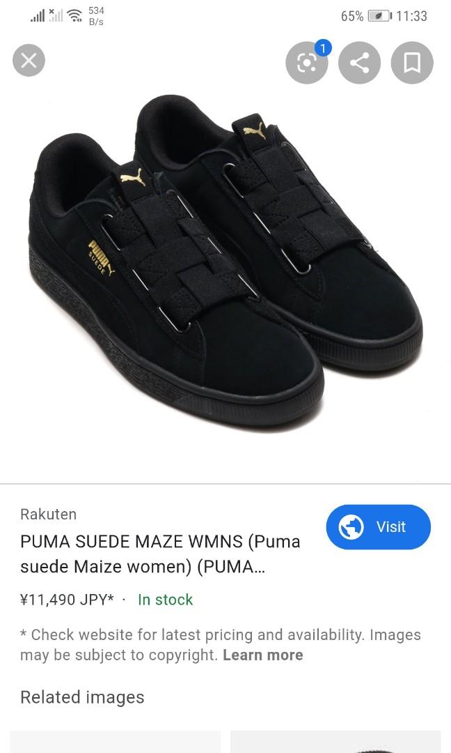 Brand new PUMA Maze Suede (Black), Women's Fashion, Footwear, Sneakers ...