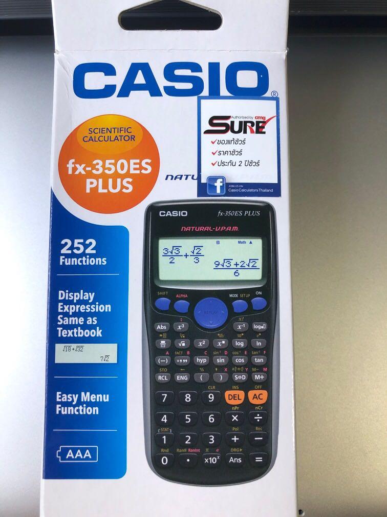Casio Fx-350ES Plus Scientific Calculator, Hobbies & Toys, Stationery ...