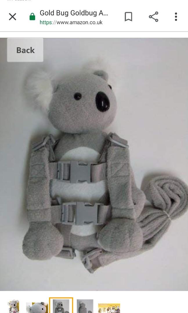 Goldbug 2 in 1 koala safety harness and backpack, Babies & Kids, Baby ...