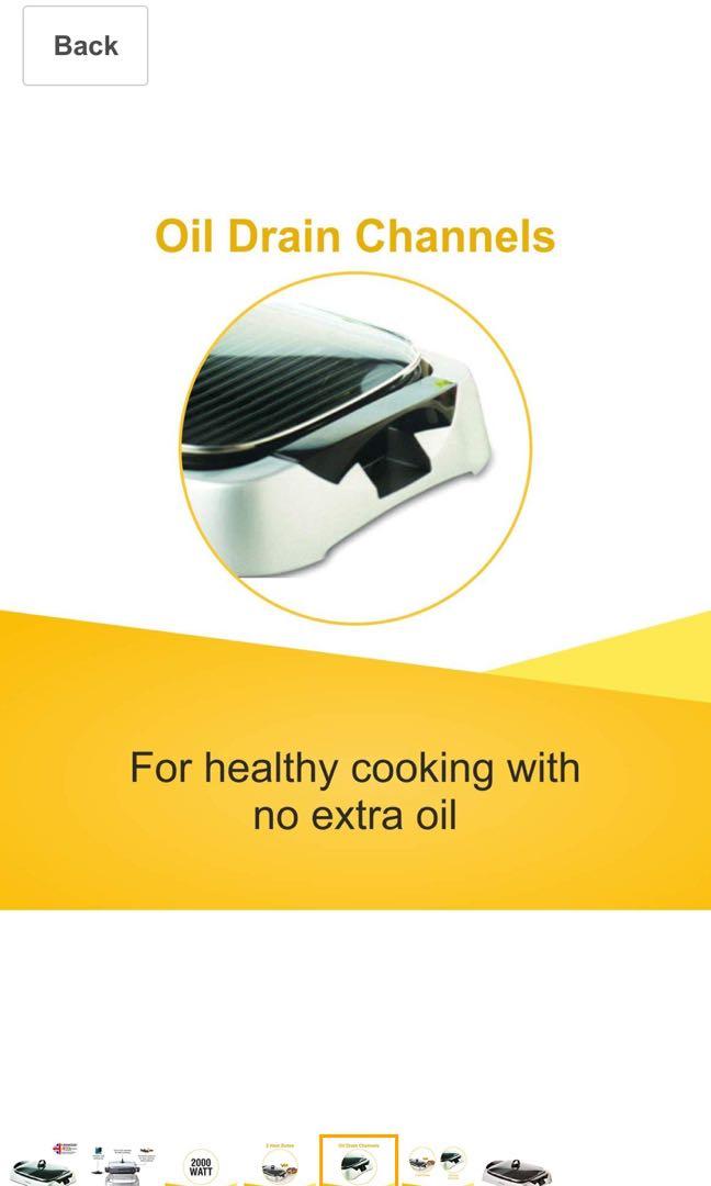 Kenwood HG266 Health Grill (white), TV & Home Appliances, Kitchen ...