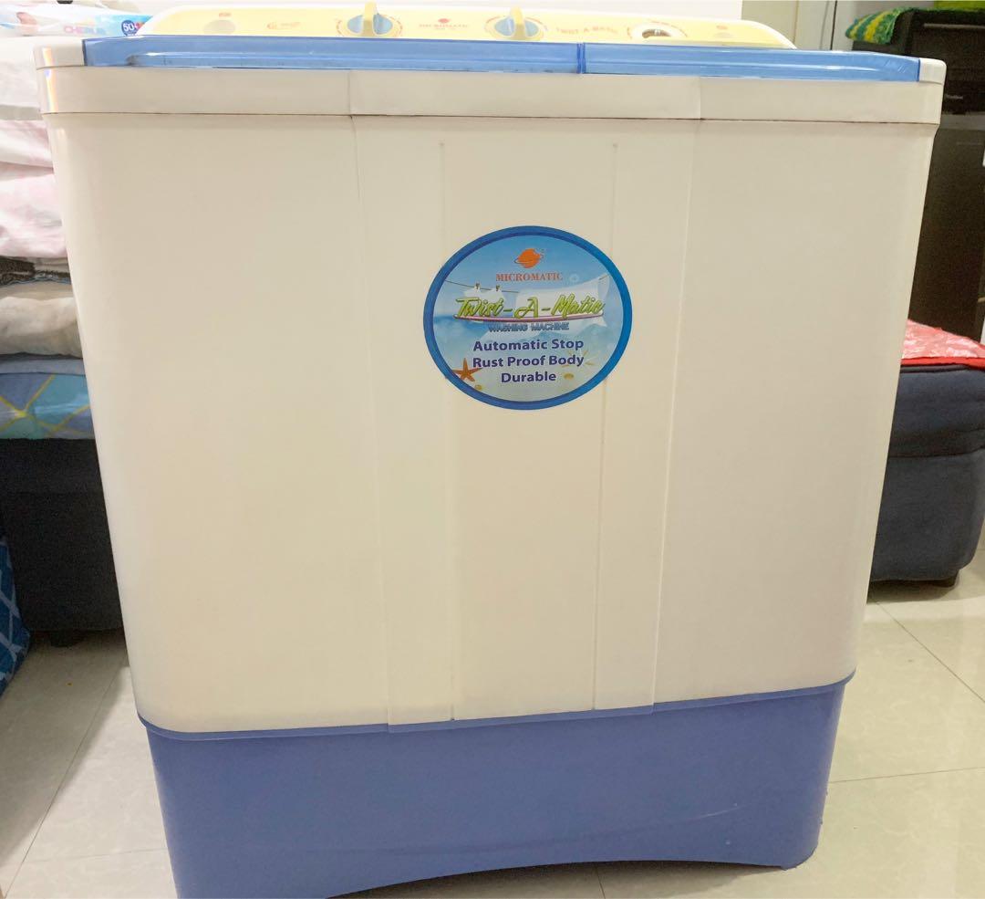 Micromat!c Twist-A-Matic Washing Machine with Dryer, TV & Home ...