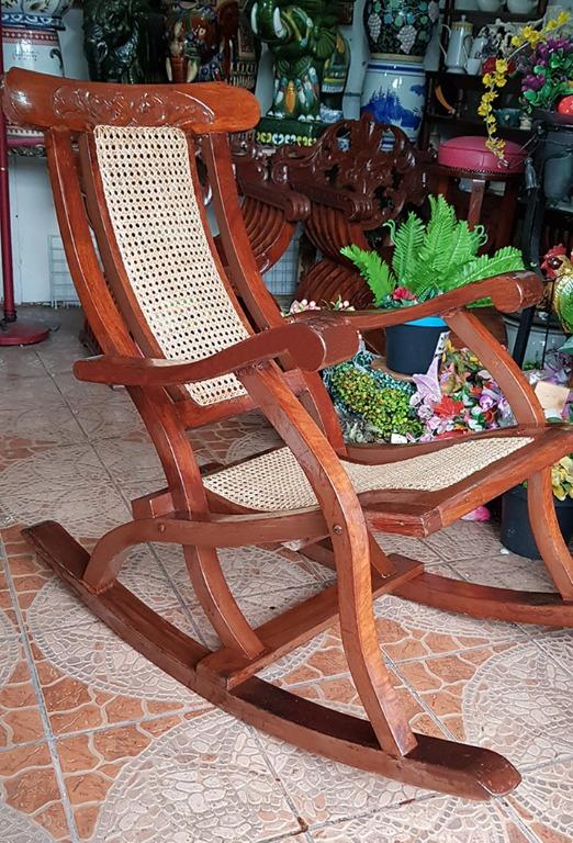 Narra with Solihiya Rocking Chair, Furniture & Home Living, Furniture ...