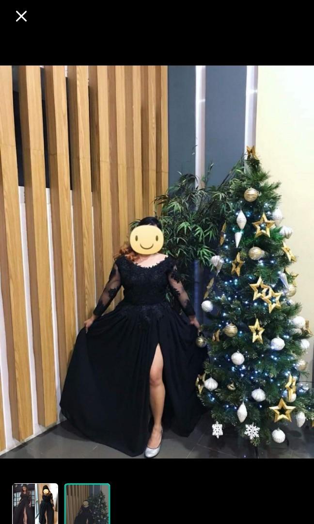 Black Ball Gown / JS Prom Ball Gown, Women's Fashion, Dresses & Sets ...