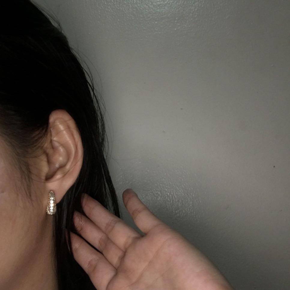 Paracale Gold Studded Earrings, Women's Fashion, Jewelry & Organizers ...