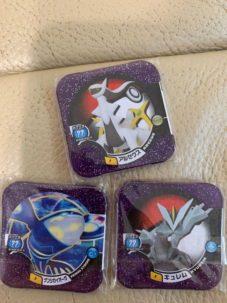 Pokemon Tretta trophy class set - arceus + kyogre + kyurem, Hobbies ...