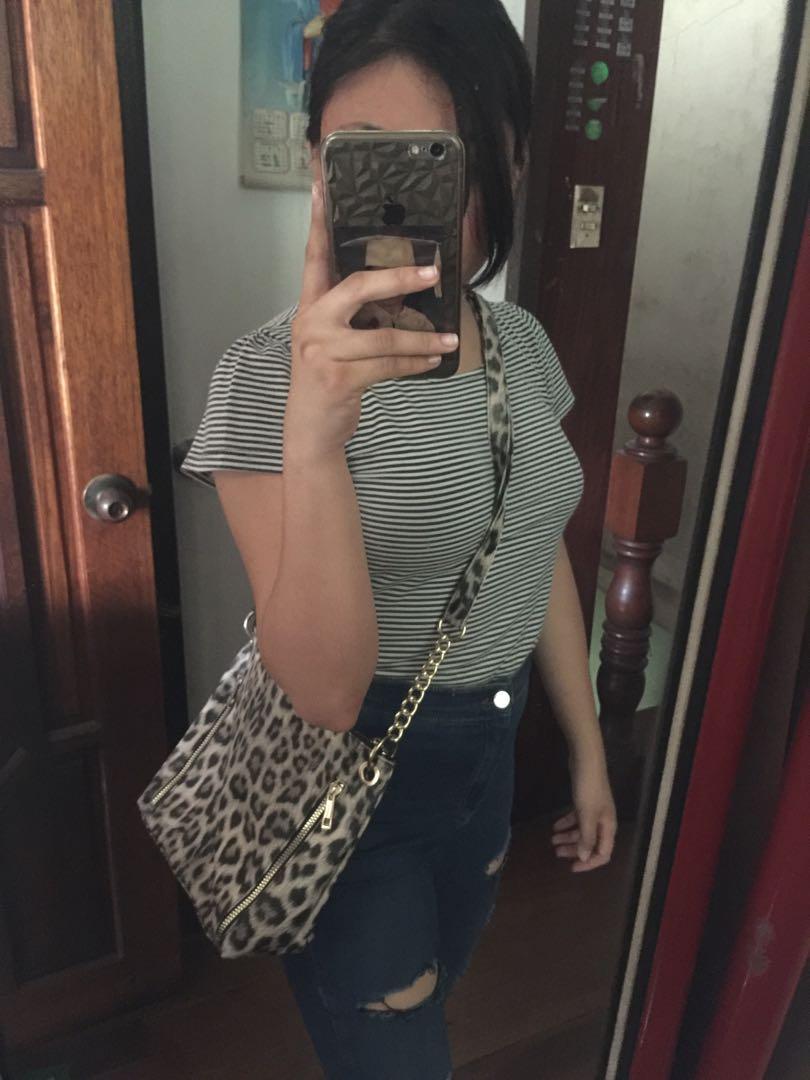 Primark Leopard Print Sling Bag, Women's Fashion, Bags & Wallets, Cross ...