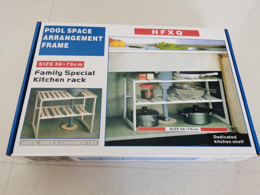 Retractable shelving rack, Furniture & Home Living, Furniture, Shelves ...