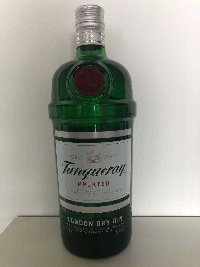 Tanqueray Gin 1L, Food & Drinks, Alcoholic Beverages on Carousell