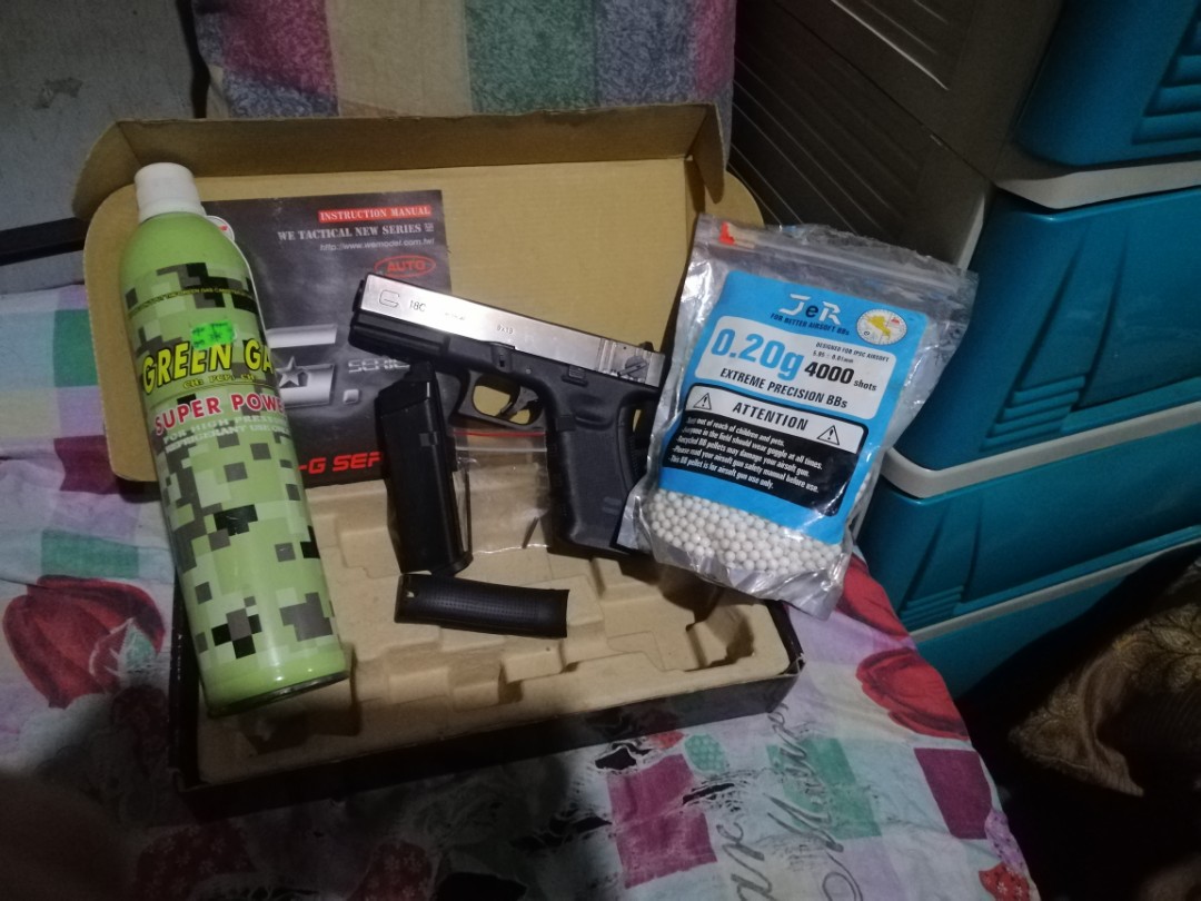 WE GLOCK 18C AIRSOFT w/ BURST FIRE on Carousell