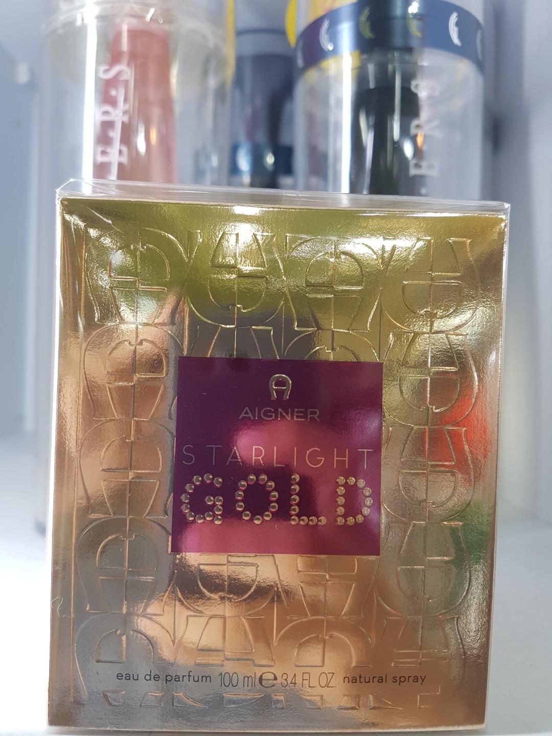 Aigner Starlight Gold EDP 100ml, Beauty & Personal Care, Fragrance ...