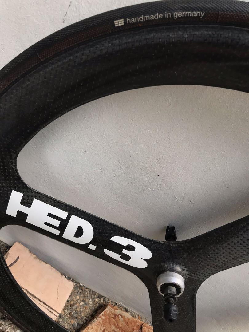 HED Front Tri-Spoke, Sports Equipment, Bicycles & Parts, Bicycles on Carousell