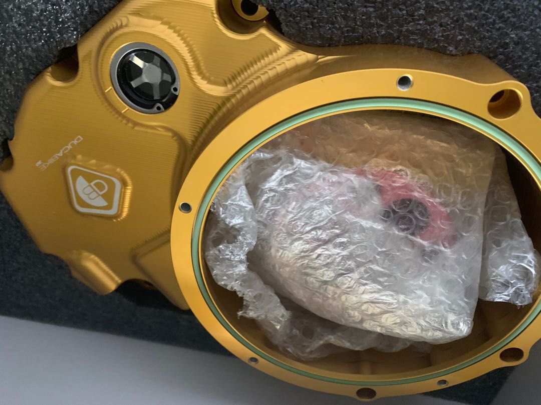 Hypermotard 950 Ducabike Clear Clutch Cover Full set, Motorcycles ...