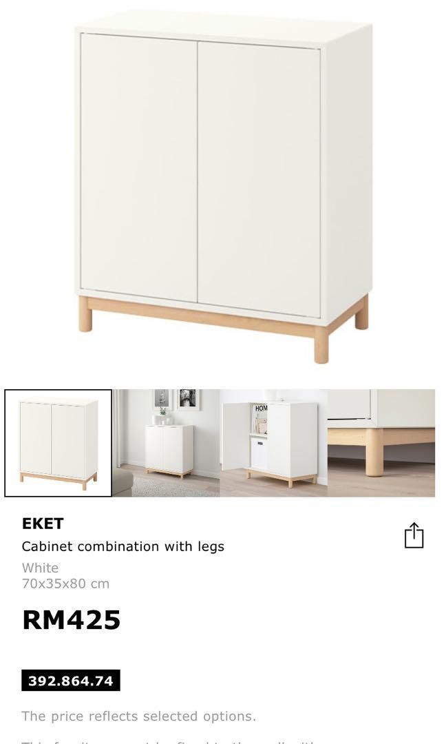 Ikea EKET cabinet with legs, Furniture & Home Living, Furniture ...