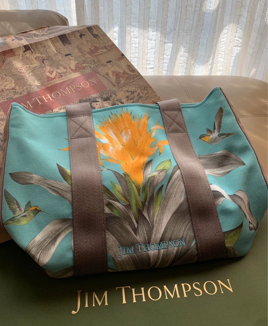 Jim Thompson canvas handbag, Women's Fashion, Bags & Wallets, Tote Bags ...