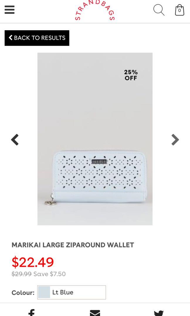 Marikai black long wallet, Luxury, Bags & Wallets on Carousell