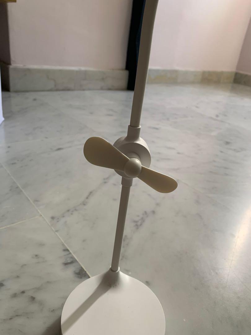 Miniso LED Desk Lamp with Fan, Furniture & Home Living, Lighting & Fans ...