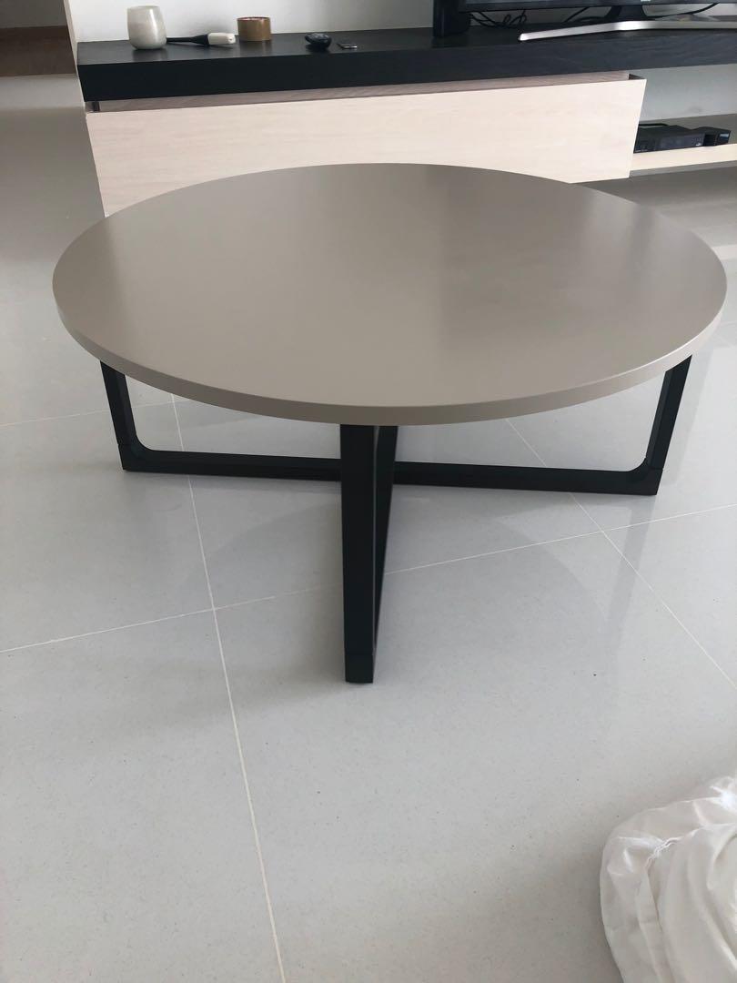 Must go today! IKEA round coffee table, Furniture & Home Living ...