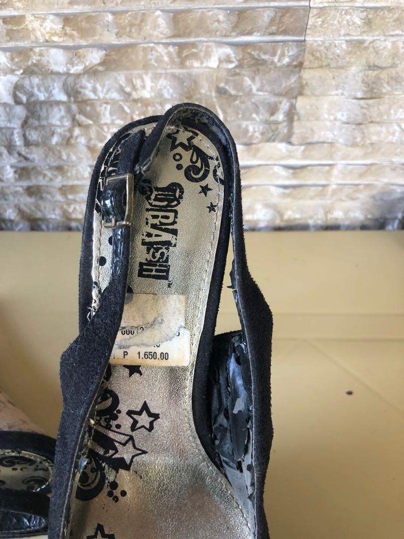 Payless Trash Peep Toe Velvet Heels, Women's Fashion, Footwear, Heels ...
