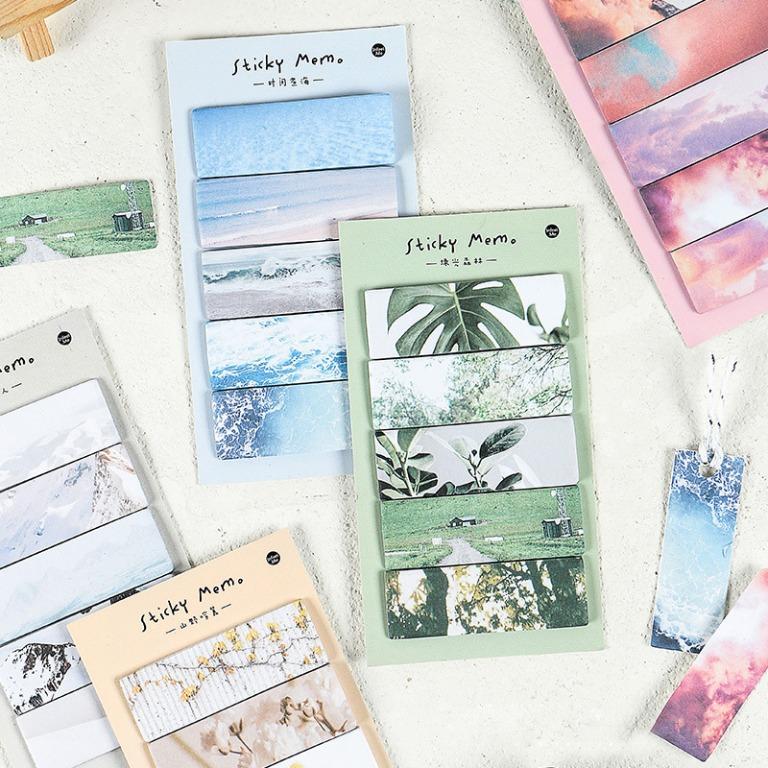 Peaceful Nature Label Sticky Notes, Desain & Kerajinan Tangan, Barang ...