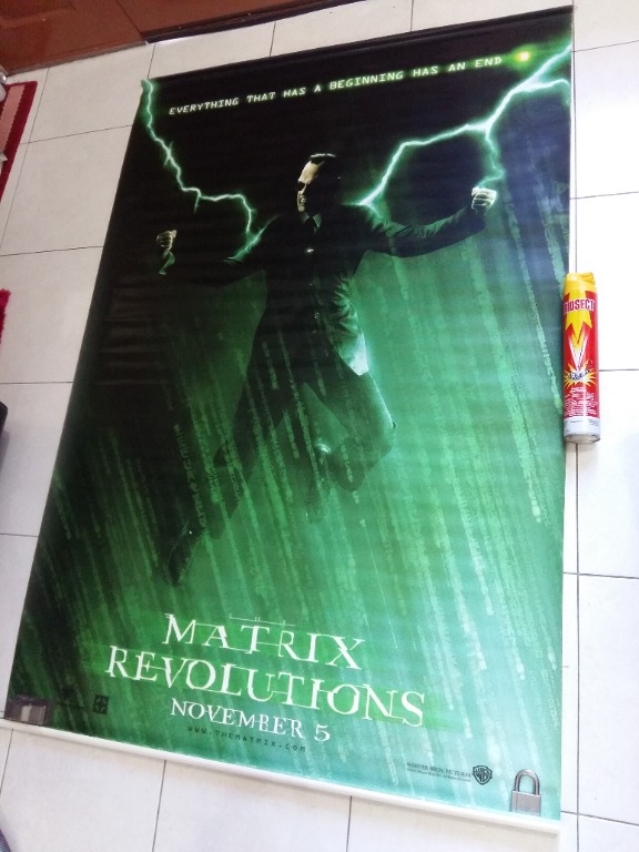 Poster Big Size Original THE MATRIX REVOLUTIONS 2003 Movie, Hobbies ...