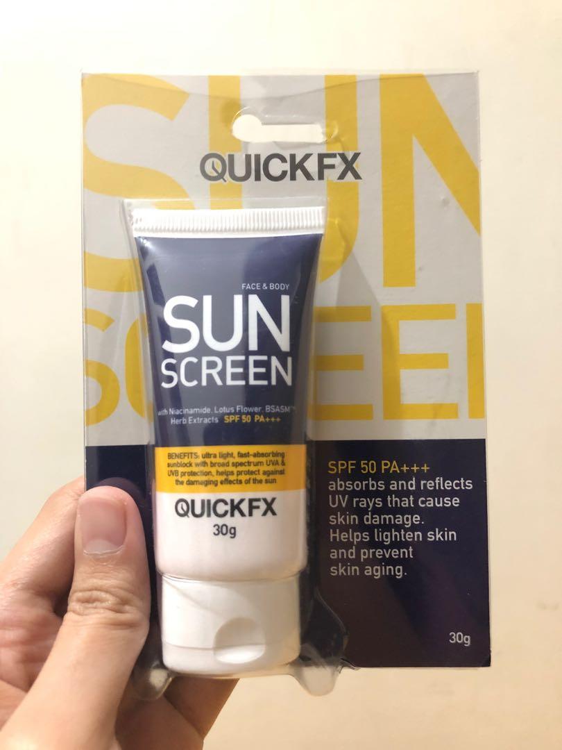 QUICKFX Sun Screen SPF 50 PA+++, Beauty & Personal Care, Vision Care on ...